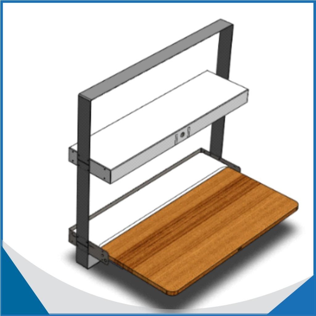 Wall Mount Study Tables with Lockers | Gukss Industries